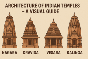 🛕 Architecture of Indian Temples – A Visual Guide to Styles & Symbolism