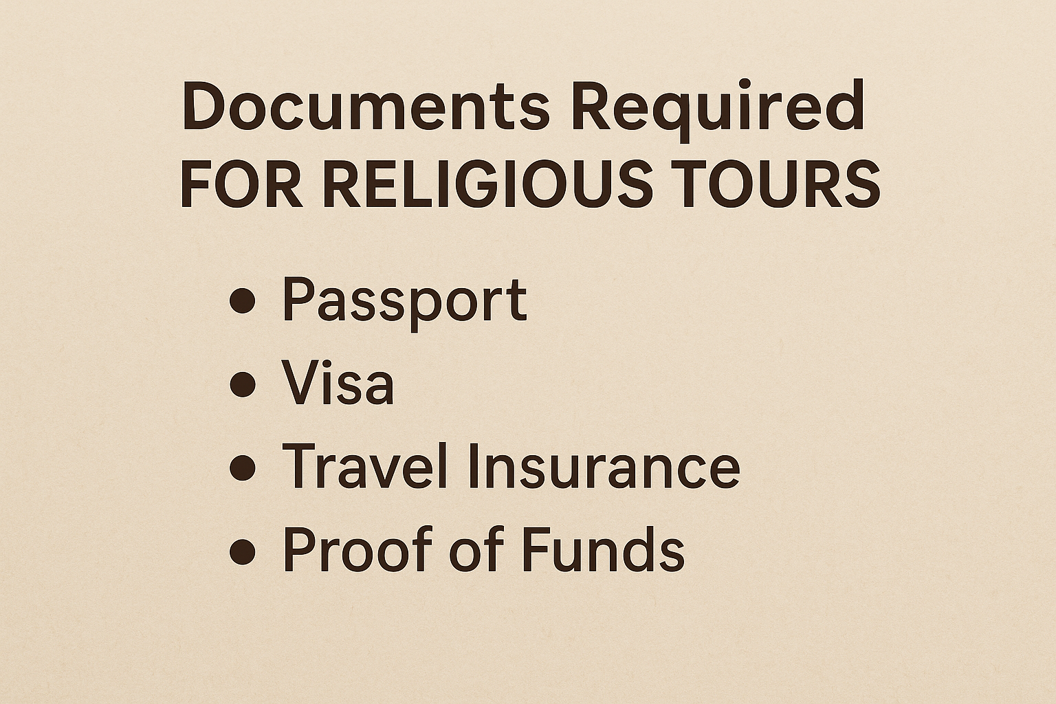 🧳 Documents Required for Religious Tours in India – Full Checklist ...